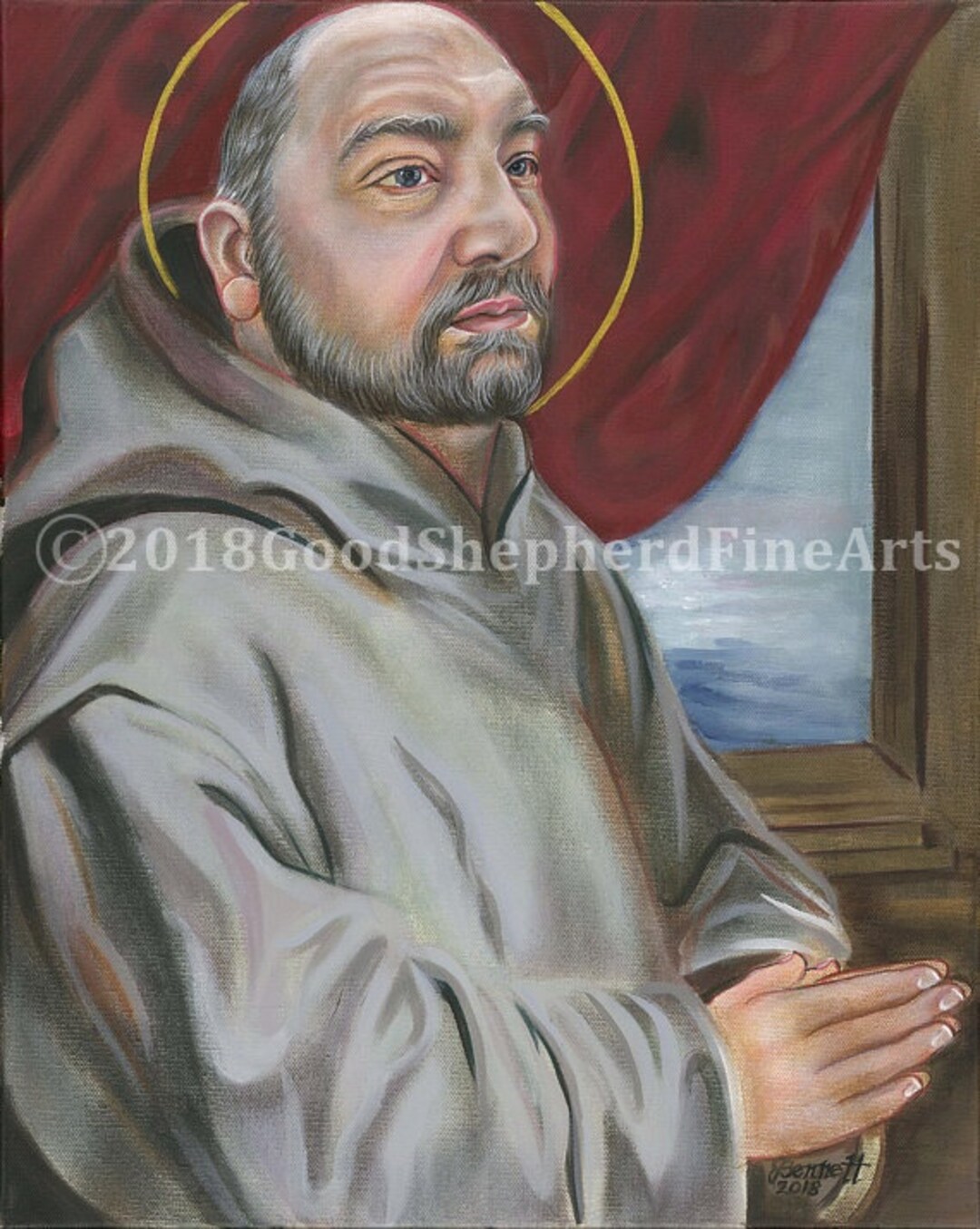 Saint Bruno of Cologne Founder 8"x10" & 11"x14" Prints on White Card ...