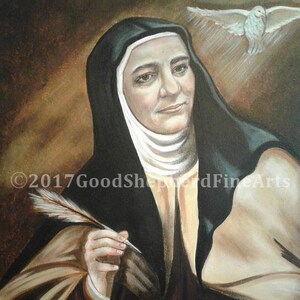 St Teresa of Avila, Virgin Mystic Ecstatic, Carmelite Nun 16" X 20 ...