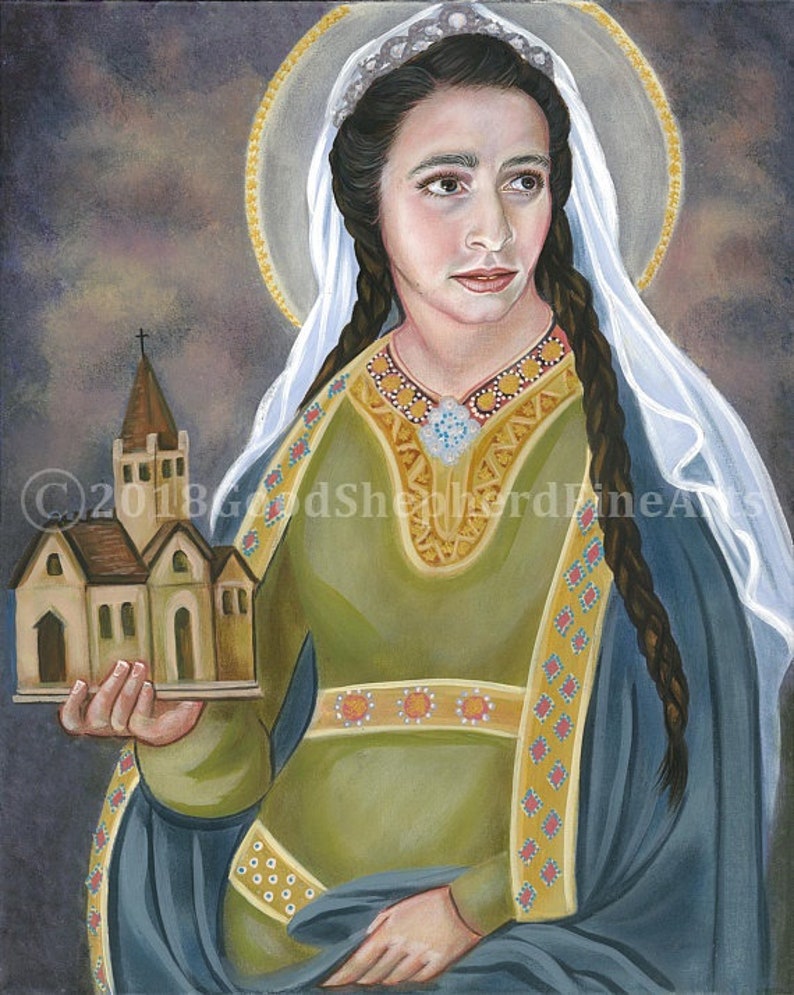 St Clotilde Queen of All the Franks Wife Mother Catholic | Etsy