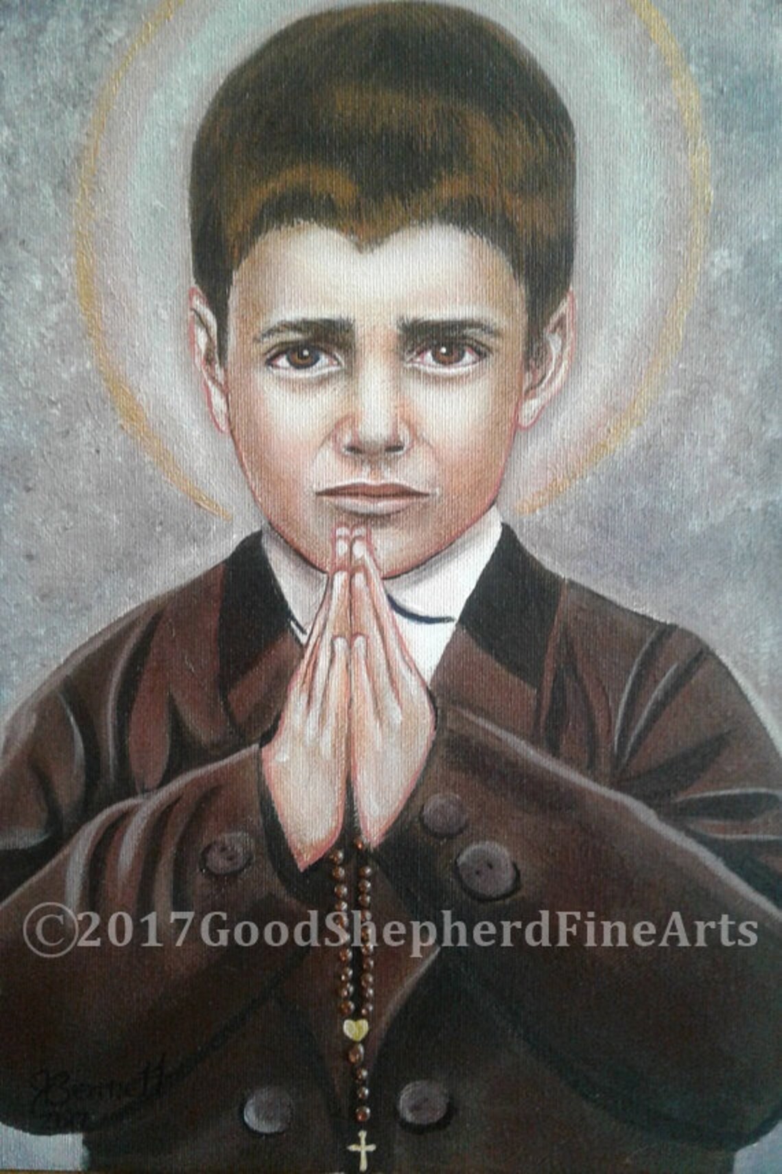 St Francisco Marto 11x14 Original on Canvas | Etsy