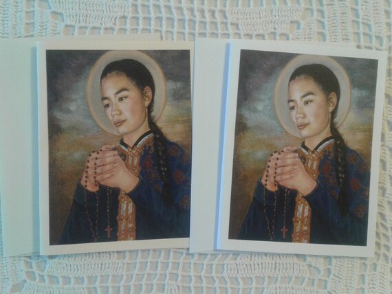 Saint Anna Wang Virgin Martyr Chinese Stationery Note | Etsy