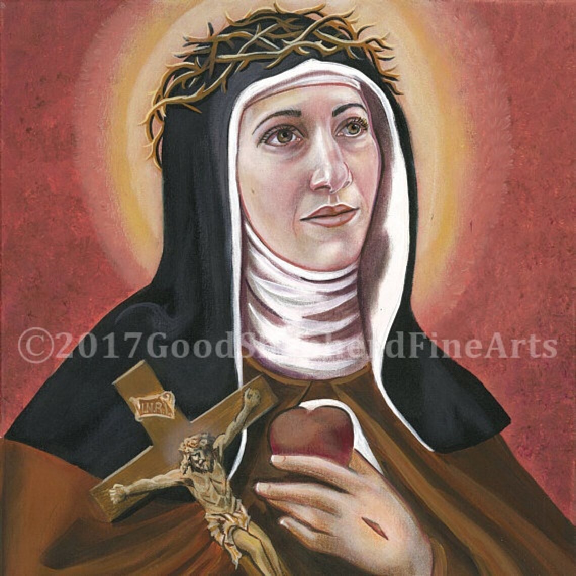 Saint Veronica Giuliani Abbess and Catholic Mystic Poor | Etsy