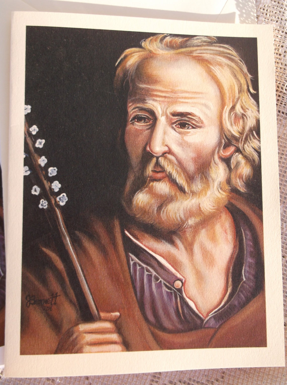 Saint Joseph Foster Father of Jesus Stationery Cards With | Etsy