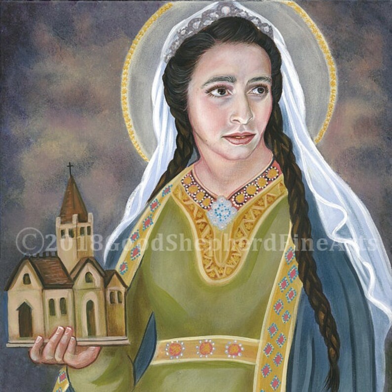 St Clotilde Queen of All the Franks Wife Mother Catholic | Etsy