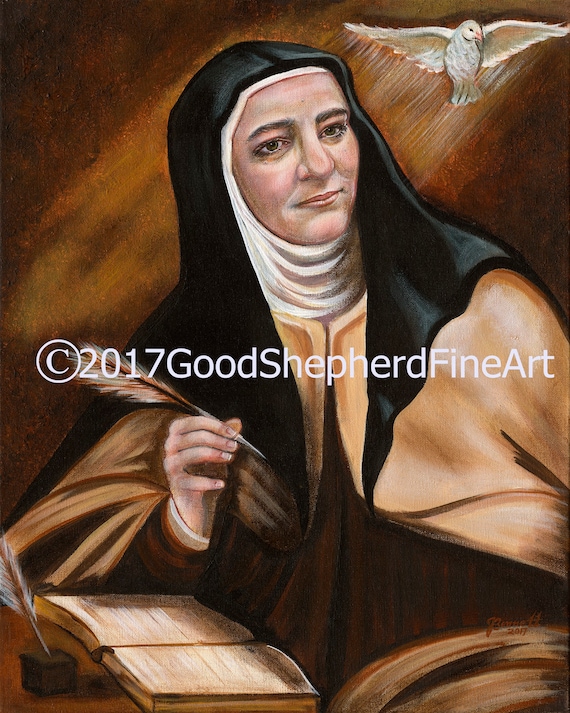 St Teresa of Avila Virgin Mystic Ecstatic Carmelite Nun - Etsy