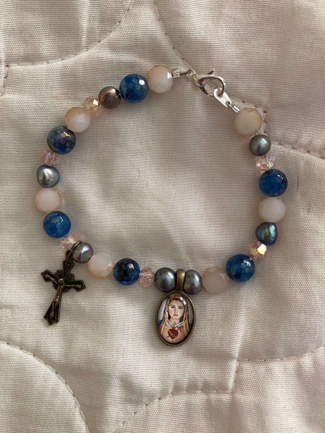 Immaculate Heart of Mary Bracelet Our Lady Blessed Mother Virgin Mary ...