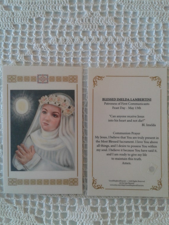 Blessed Imelda Lambertini 3 5/8x5.5 Laminated - Etsy