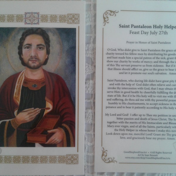 St.pantaleon Prayer - Etsy