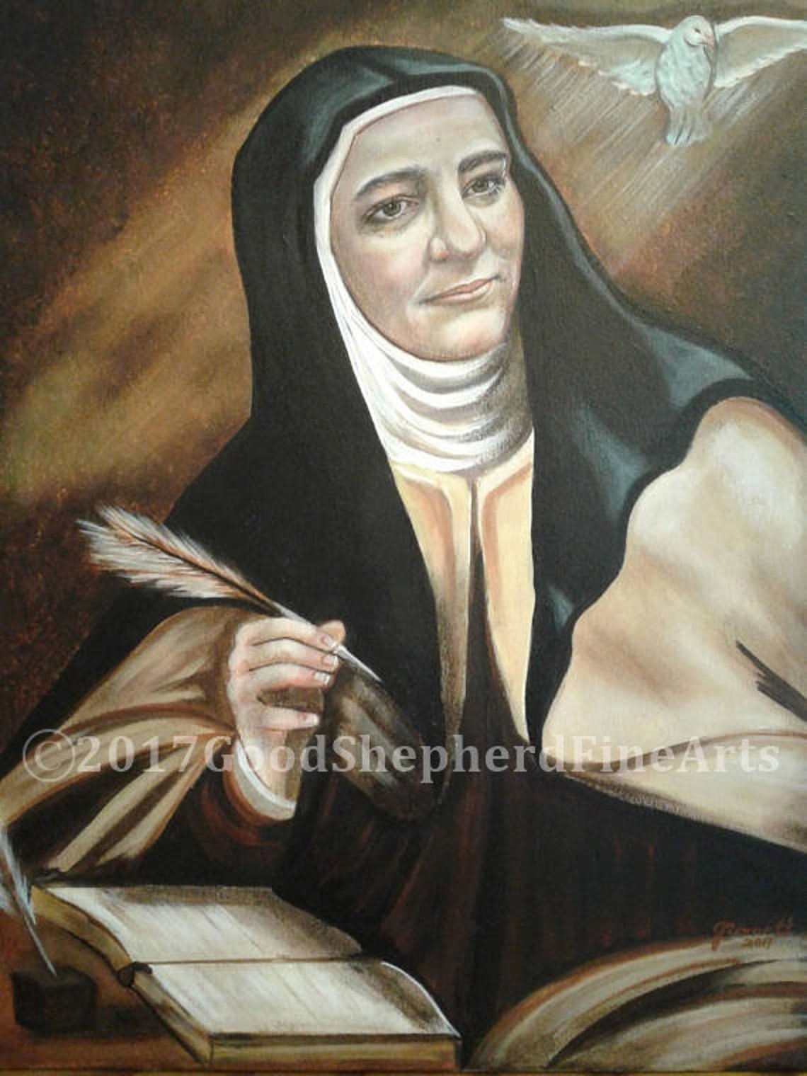 St Teresa of Avila Virgin Mystic Ecstatic Carmelite Nun | Etsy