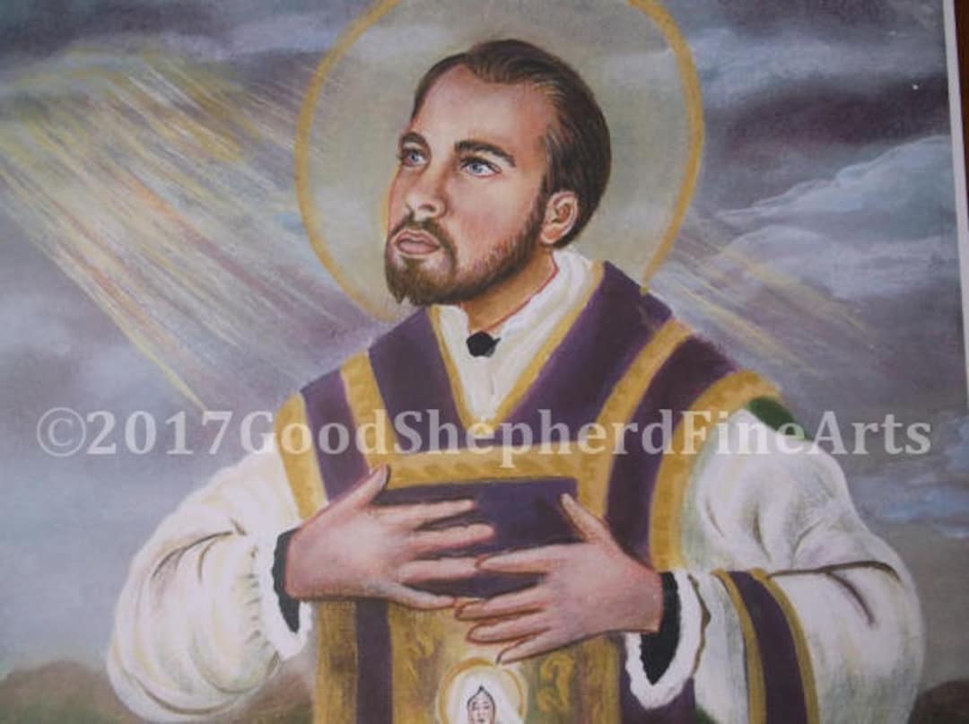 Saint Valentine, Priest and Martyr, Prints on 110lb White Card Stock ...