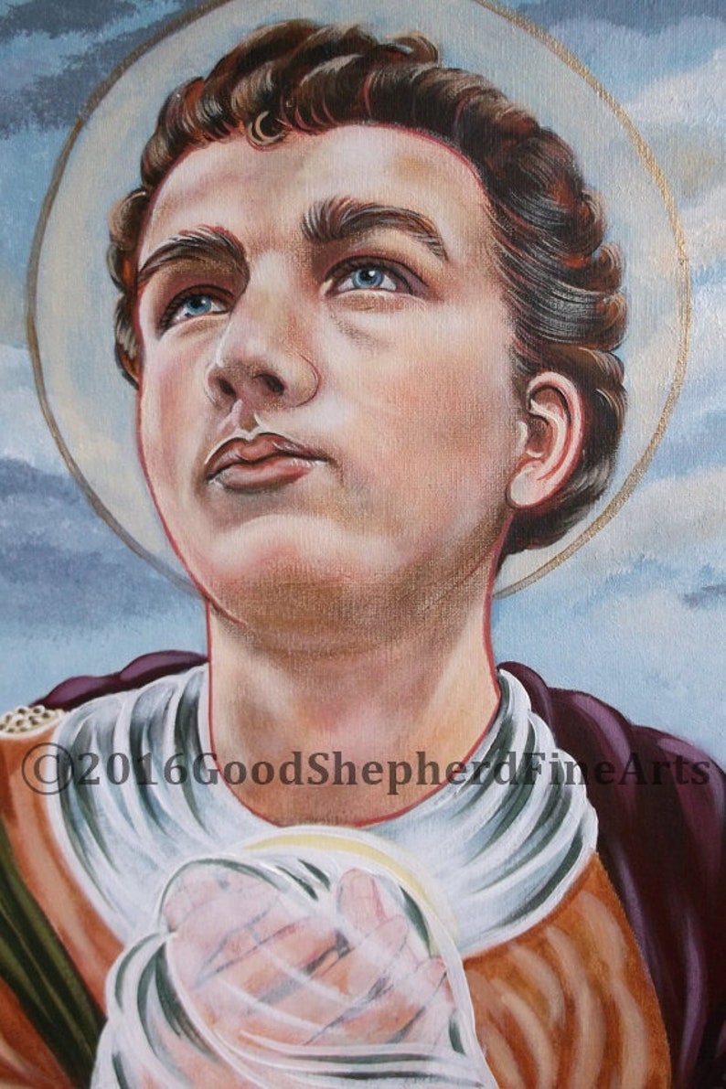 St. Tarcisius Martyr Protector of the Holy Eucharist Original - Etsy