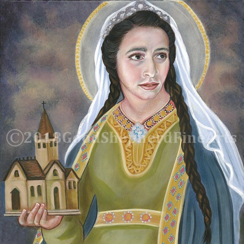 St Clotilde Queen of All the Franks 8x10 & | Etsy