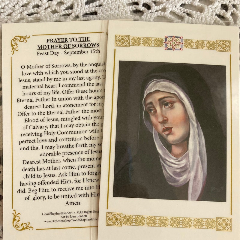 Our Lady of Sorrows Image - Etsy