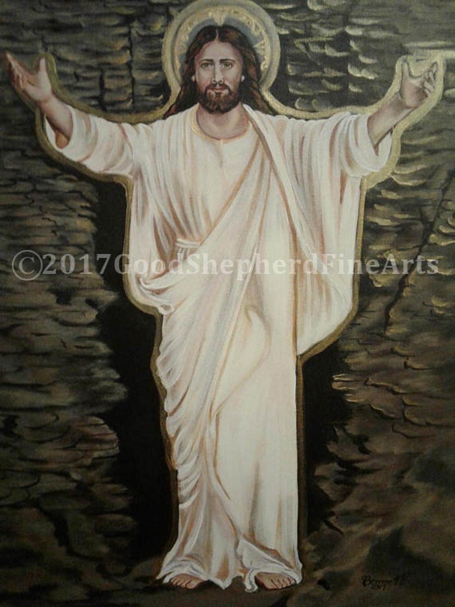 The Resurrection of Jesus Lord and Savior Original 16 X | Etsy