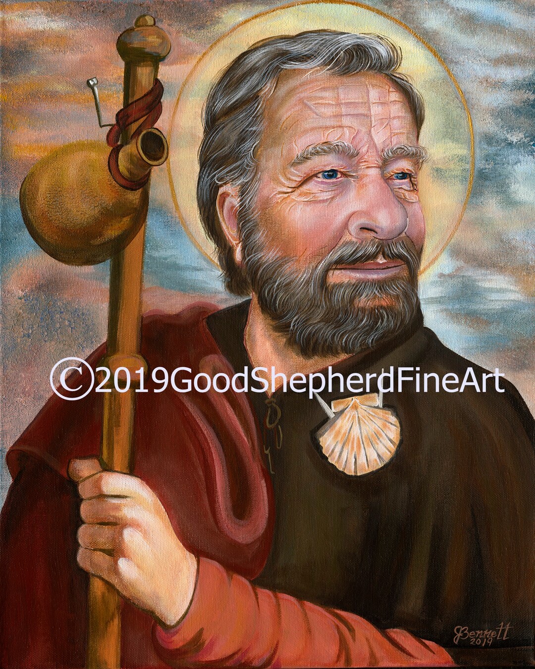 Saint James the Greater, Martyr, Patron Saint, 8"x10" & 11"x14" Prints ...
