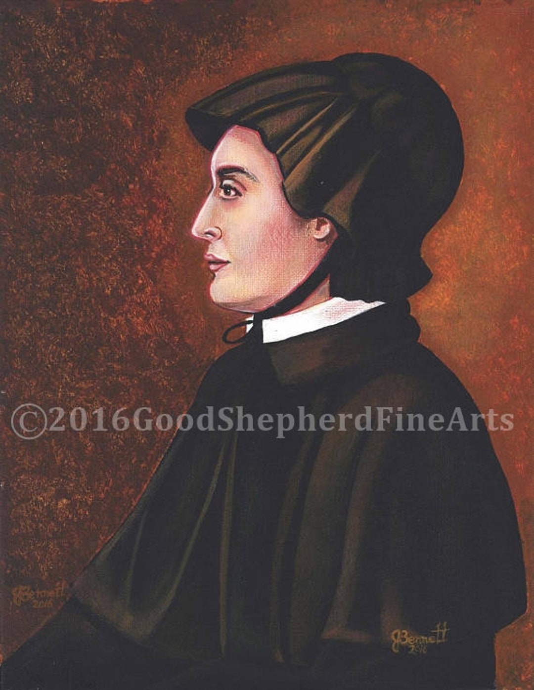 St. Elizabeth Ann Seton Religious Widow, Founder, 8"x10" & 11"x14 ...