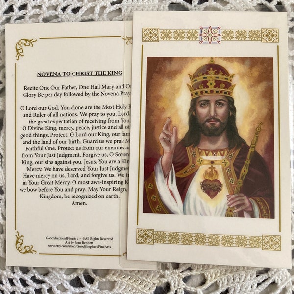 Jesus Christ Prayer Card - Etsy
