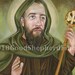 Saint Columba Apostle of the Picts, 8"x10" & 11"x14" Prints on White ...