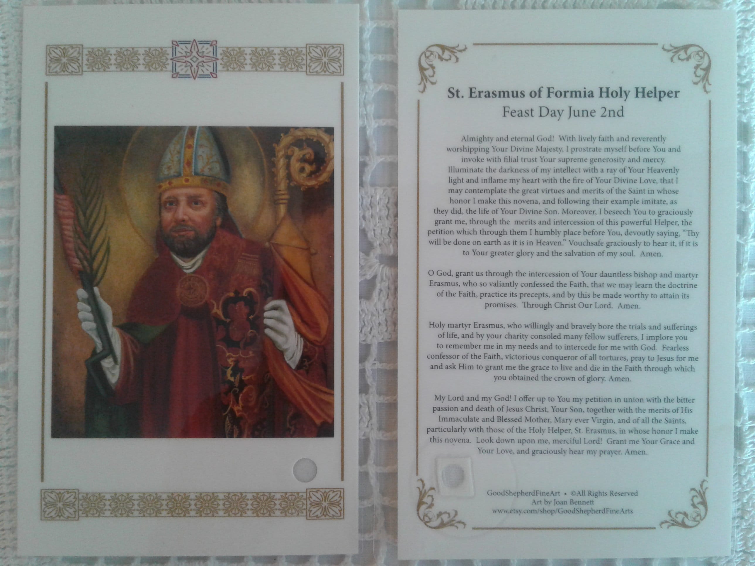 Saint Erasmus Of Formiae