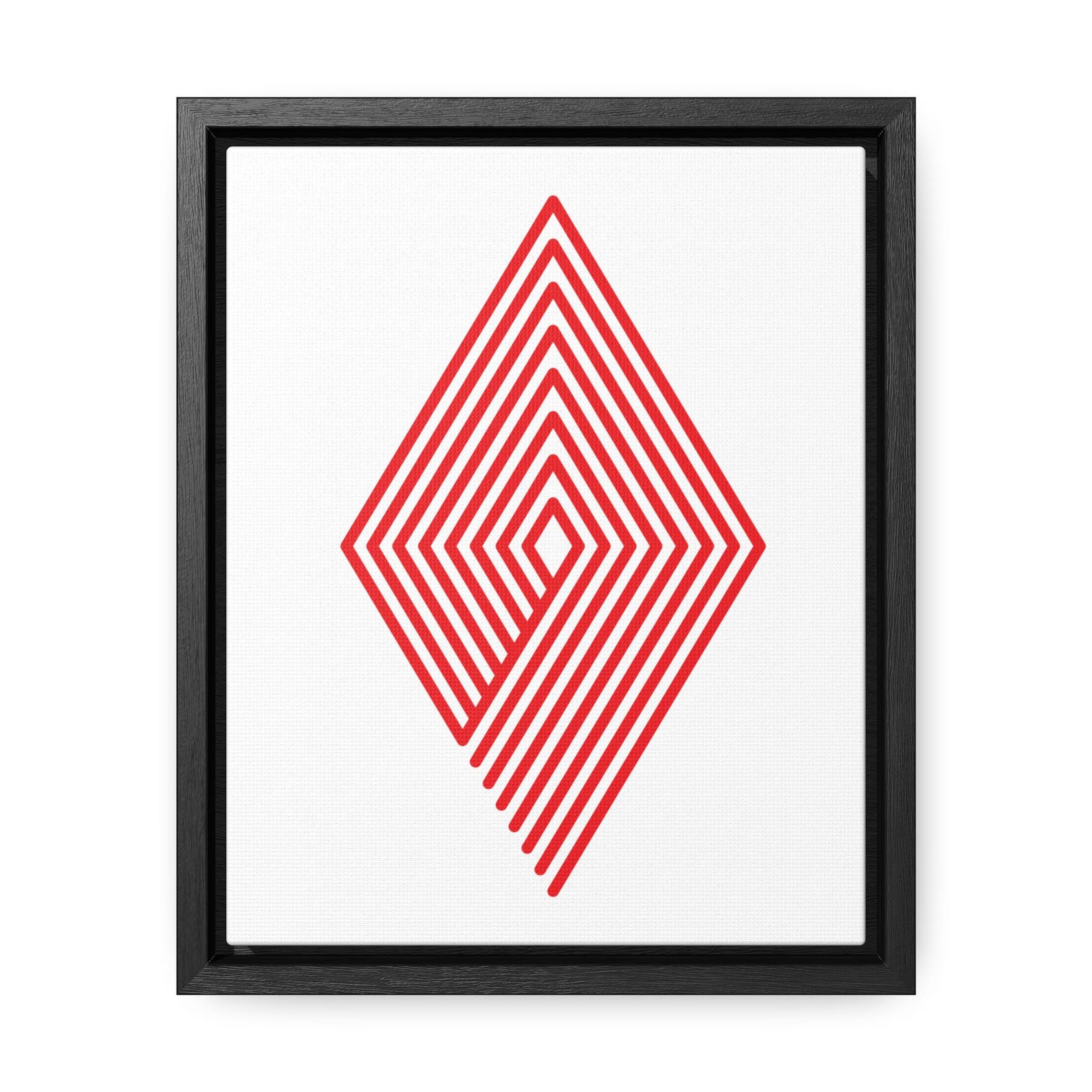Red Faro Diamond Framed Canvas Wrap - Etsy