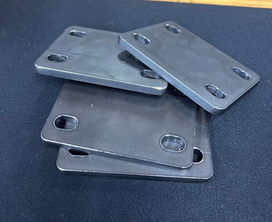 Weld-on Caster Mounting Plates 1/4 Steel set of 4 - Etsy