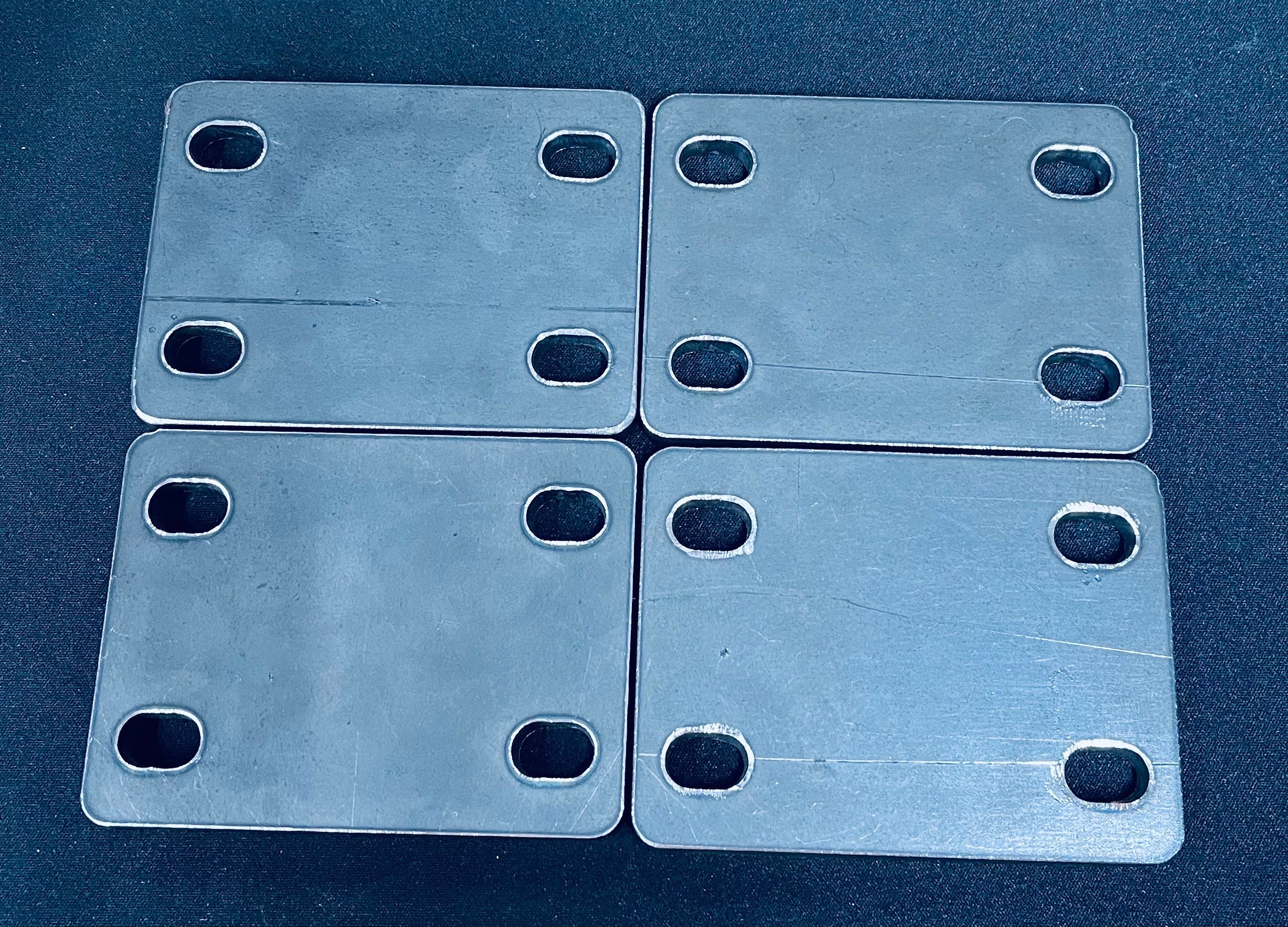 Weld-on Caster Mounting Plates 1/4 Steel set of 4 - Etsy