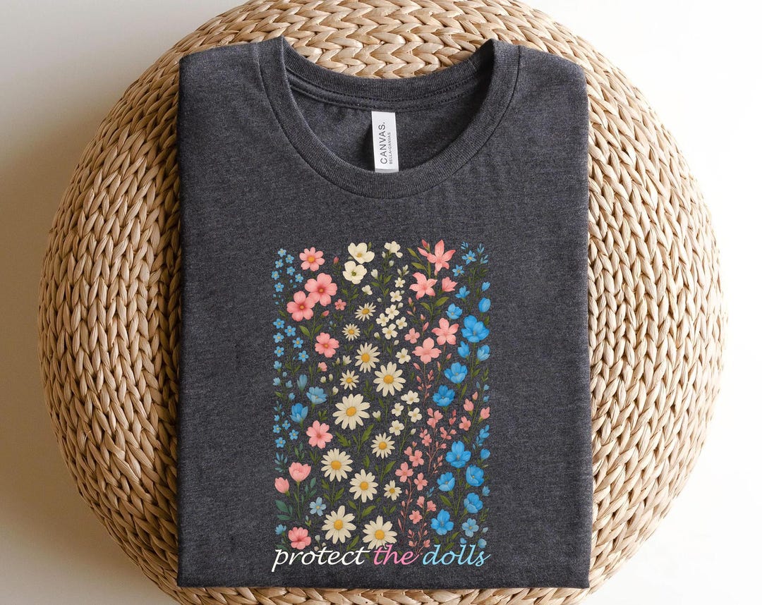 Protect the Dolls Transgender LGBTQ Floral Shirt, Gender Equality ...