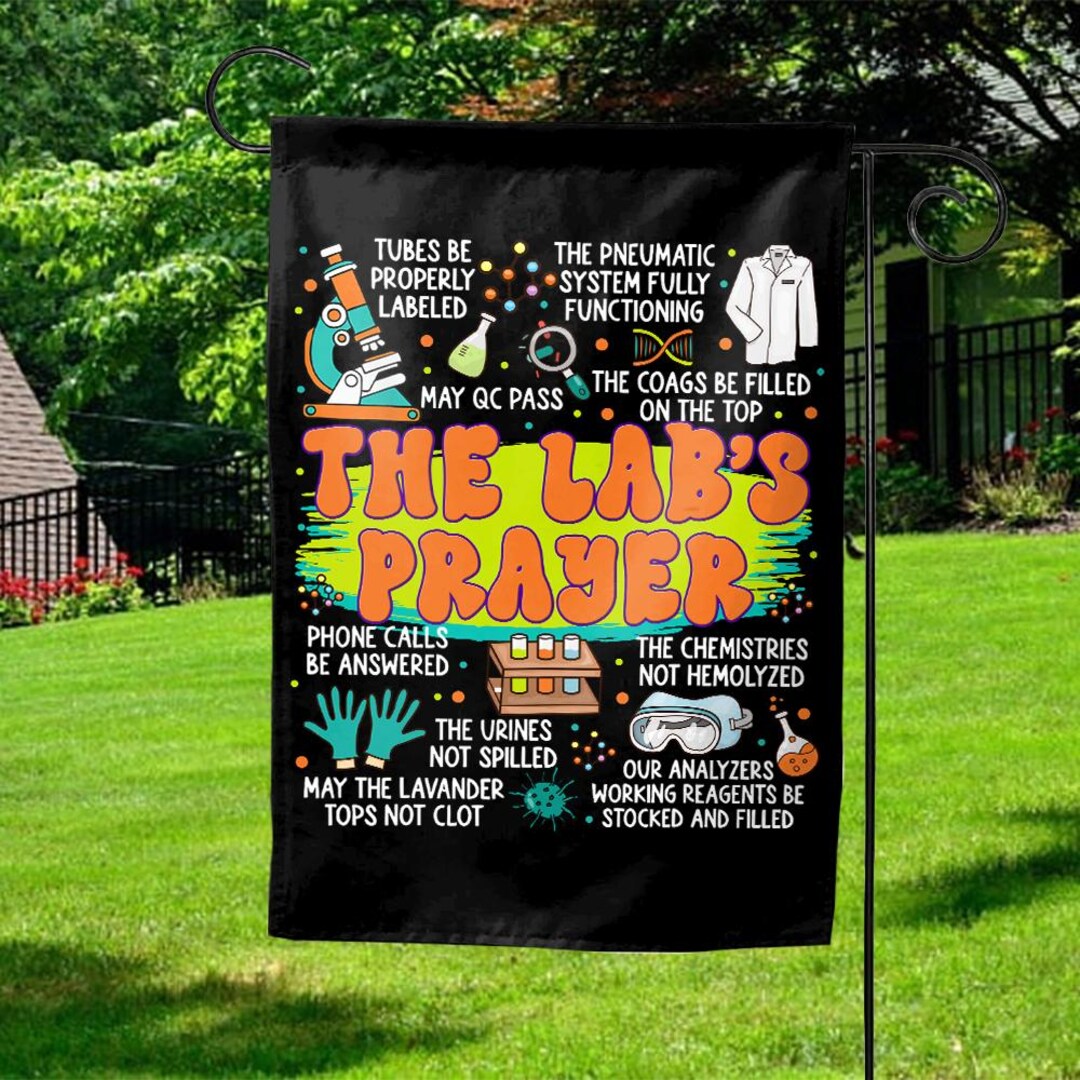Lab Week 2025 Garden Flag/lab Week 2025 Flag/the Lab Prayer Lab Week ...