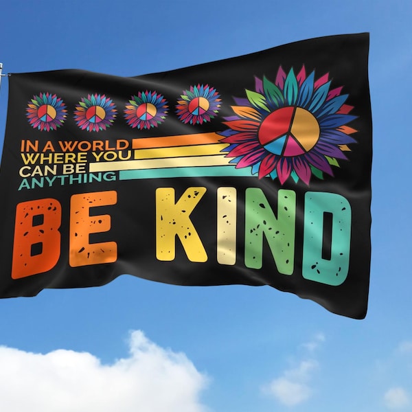 Be Kind Flag - Etsy