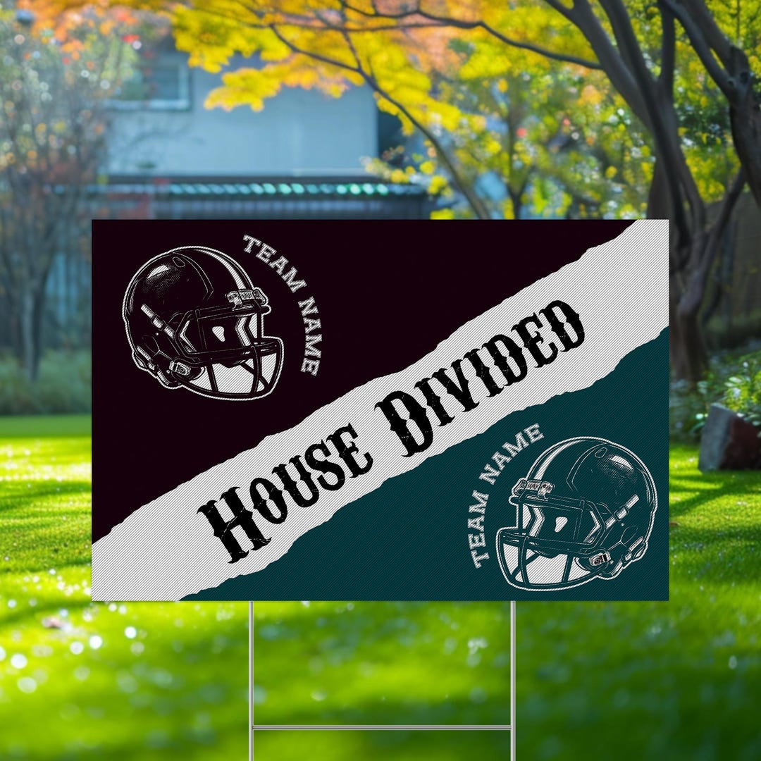 Custom House Divided Yard Sign, Custom Sign, House Divided Sign ...
