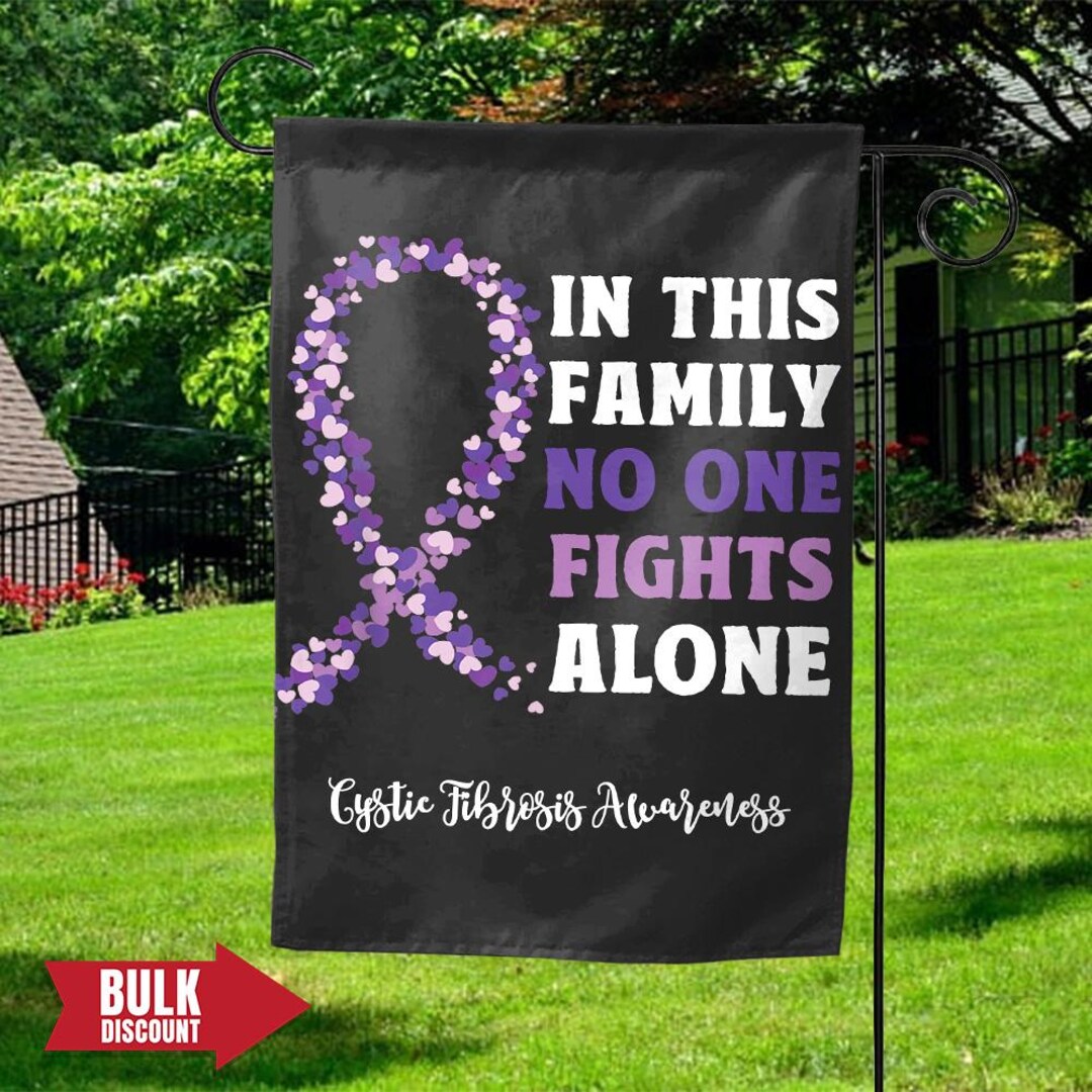 Cystic Fibrosis Awareness Garden Flag/cystic Fibrosis Warrior Garden ...