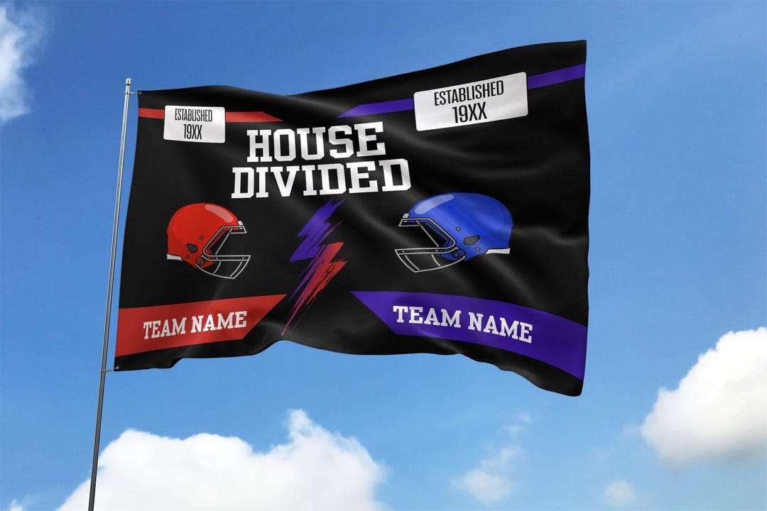 Custom House Divided House Flag, Custom House Divided Flag, Country ...