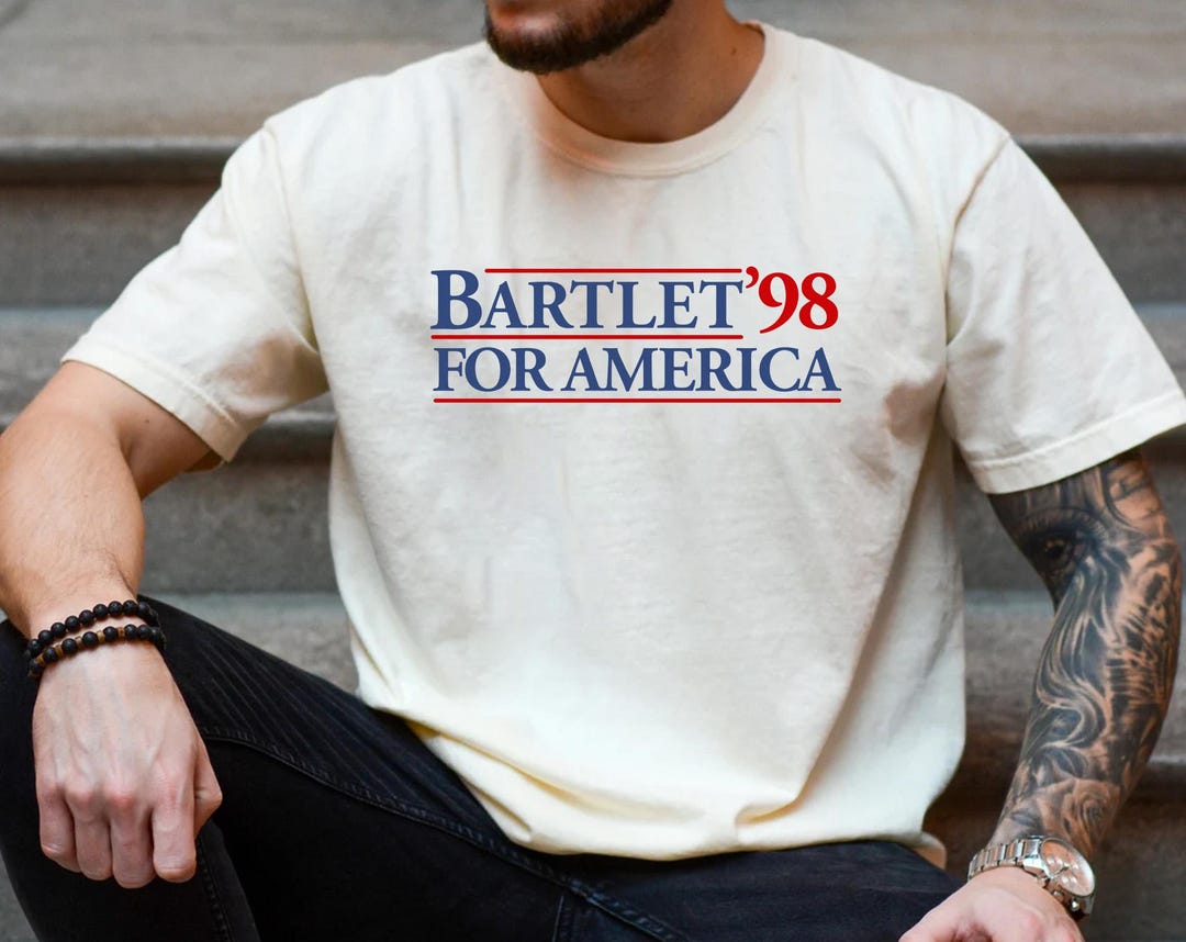 West Wing Bartlet for America Shirt, West Wing Bartlet for America 1998 ...