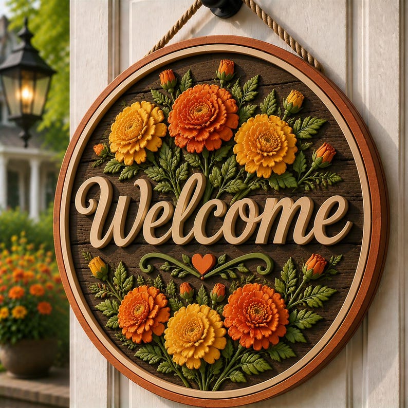 Birth Flower Collection Sign, Personalized Floral Name Board, Month ...