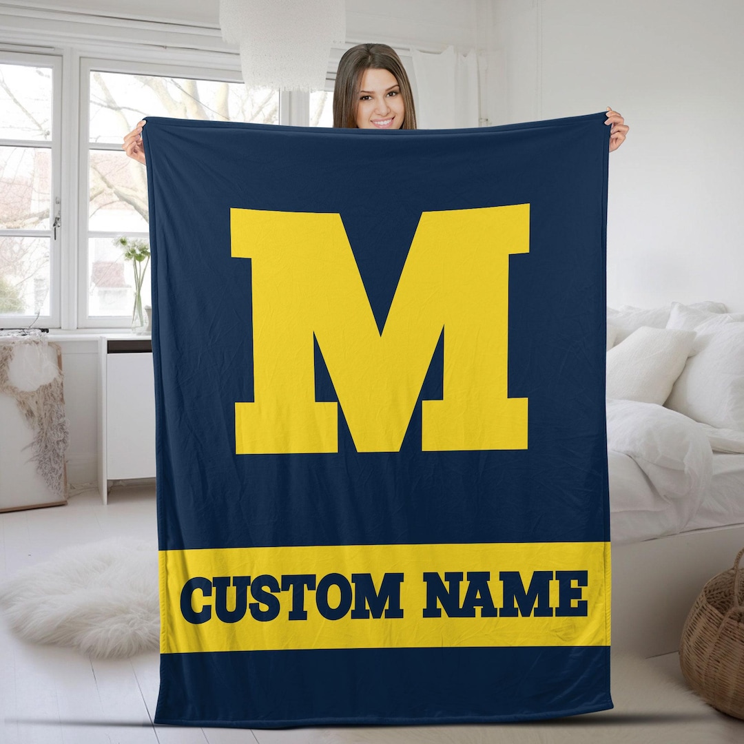 Custom College Blanket/personalized School Blanket/gift for Senior 2024 ...