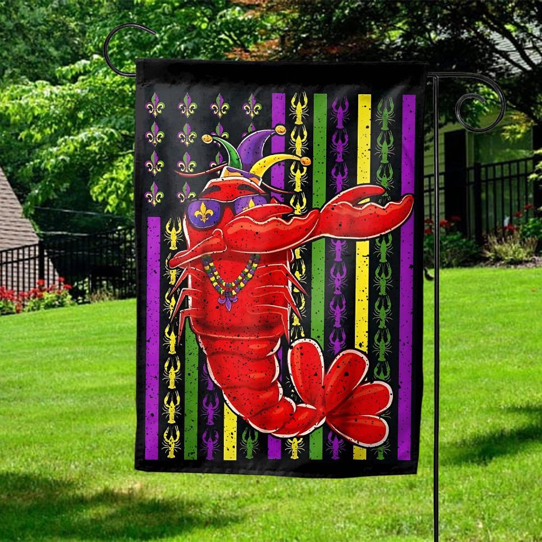 Mardi Gras Garden Flag, Mardi Gras Flag, Mardi Gras Garden Decor ...