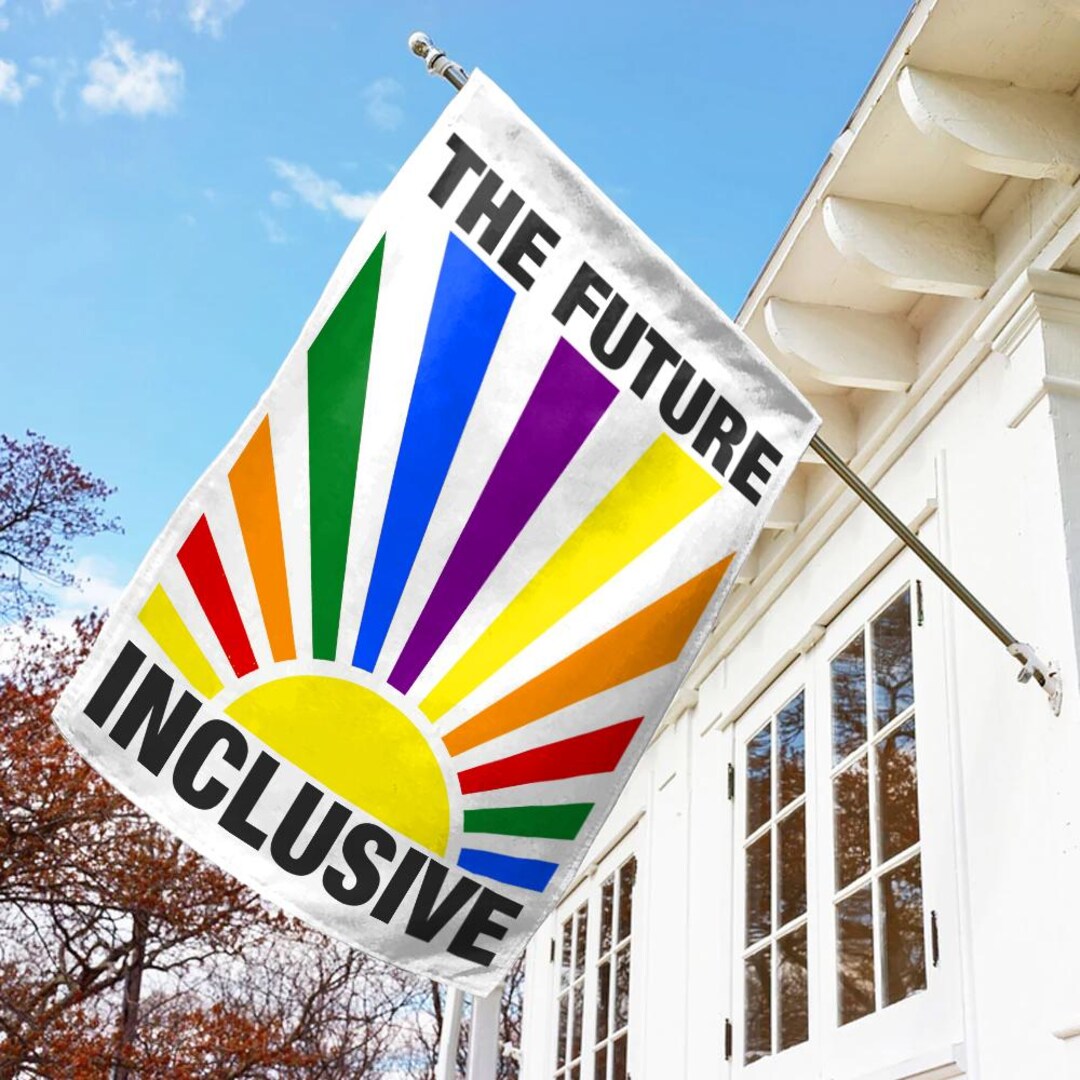 The Future is Inclusive Flag, Happy Rainbow House Banner, Nonbinary ...