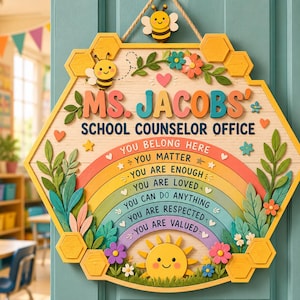 Personalized Teacher Welcome Back to School Sign, Custom Teacher Door ...