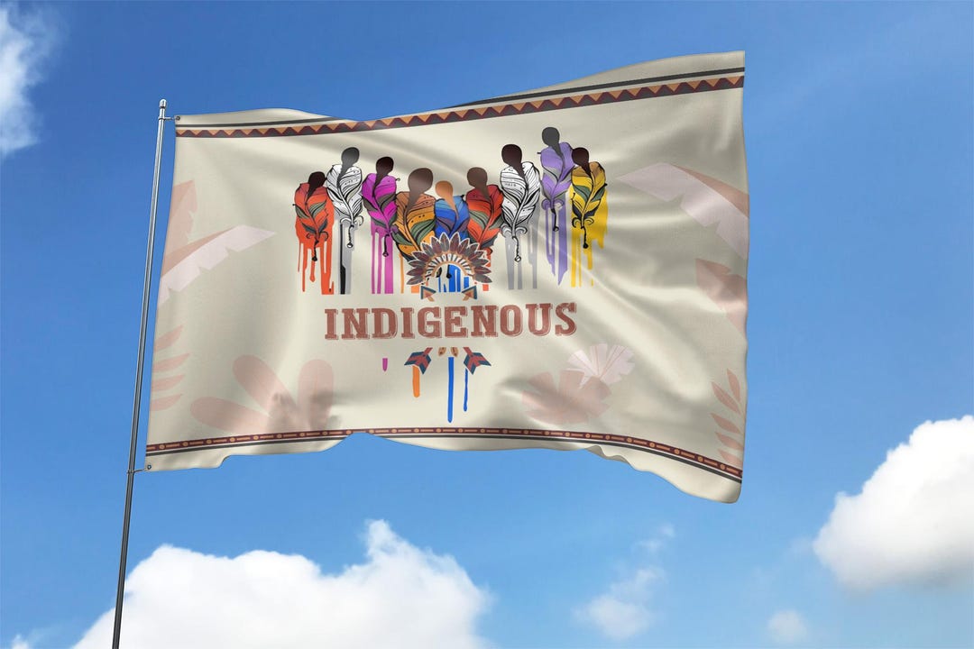 Indigenous Flag, Native American Awareness Banner, MMIW Wall Decor ...