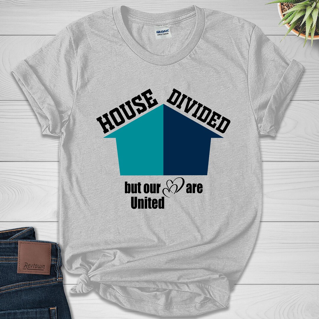 Personalized House Divided Teams Shirt, Make Your Own Sport Tee ...