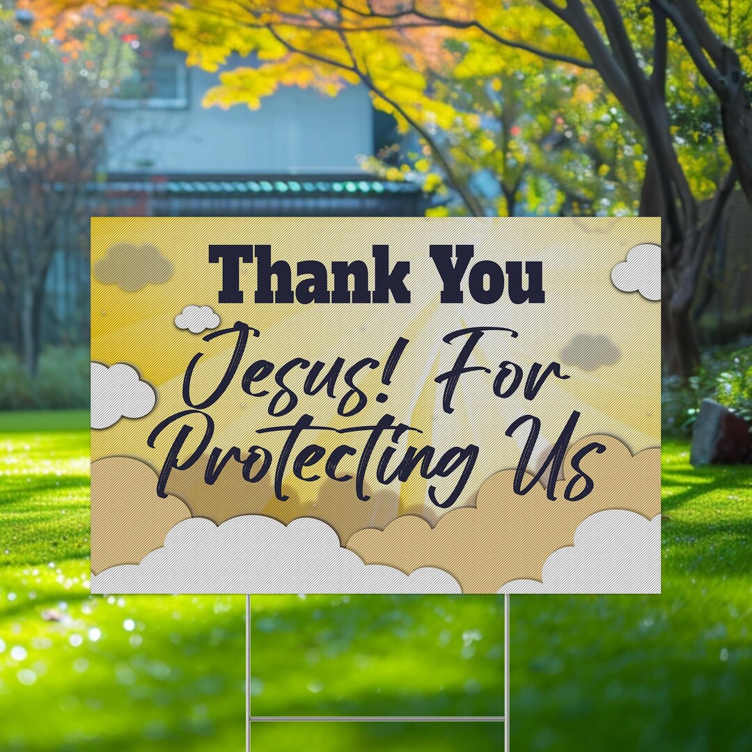 Pray Sign, Thank You Pray for Protecting Us, Thank You Pray Sign ...
