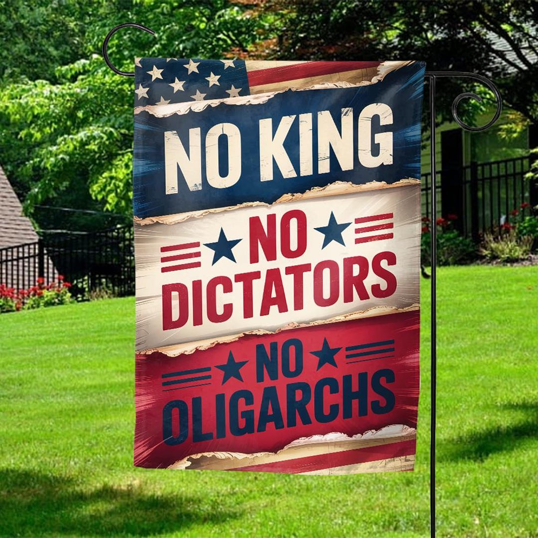 No Kings No Oligarchs No Dictators Flag/anti-authoritarian Protest/pro ...