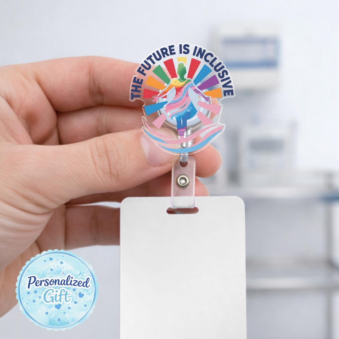 The Future is Inclusive Badge Reel, LGBTQ+ Pride Work ID Holder ...