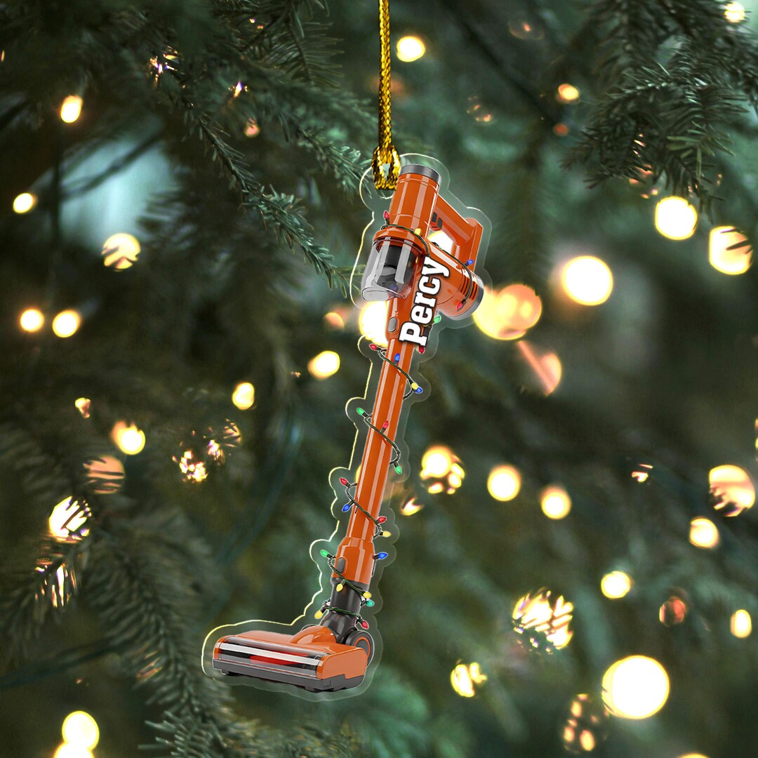 Personalized 2D Flat Vacuum Cleaner Christmas Ornament UN5A28 - Etsy