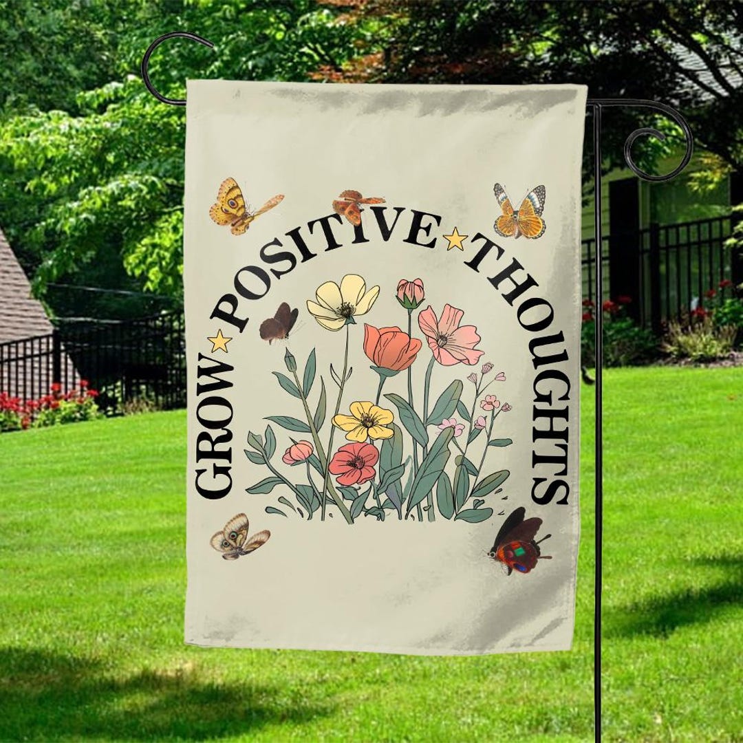 Grow Positive Thoughts Mental Health Flag/may is Mental Health ...