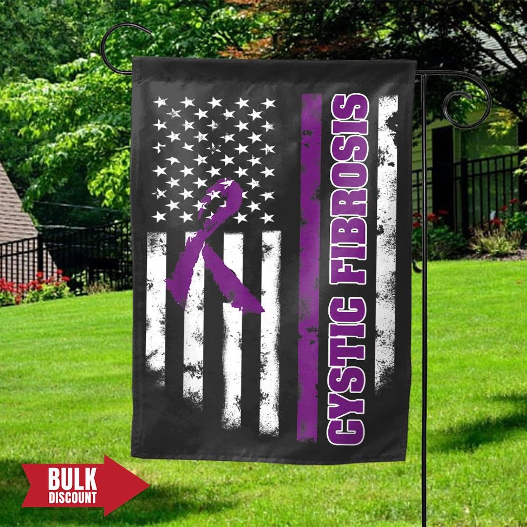 Cystic Fibrosis Awareness Garden Flag/cystic Fibrosis Warrior Garden ...