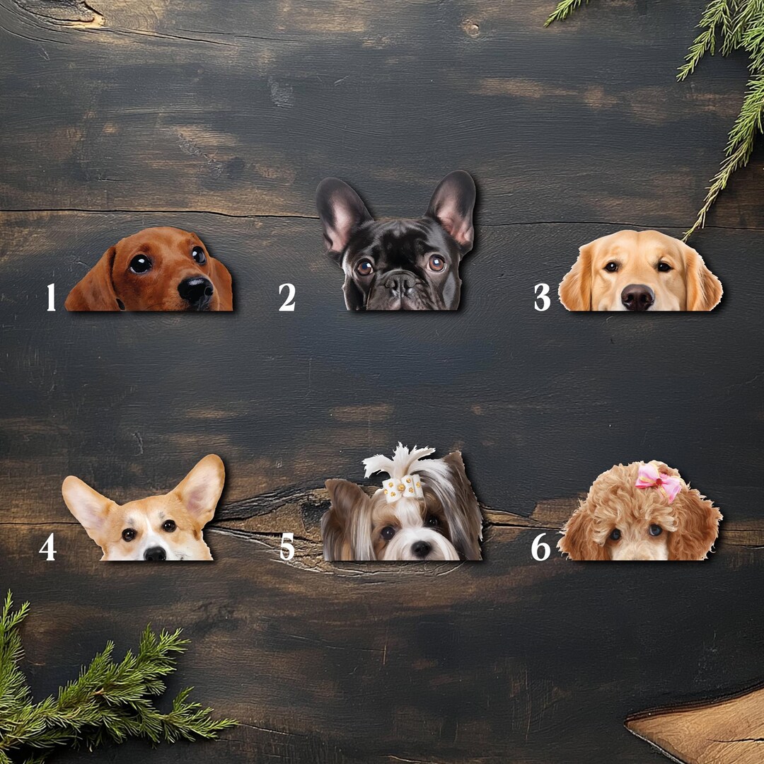 Dogs Bundle Peekaboo Peeker Peeking Car Window Decals - Dog Lovers ...