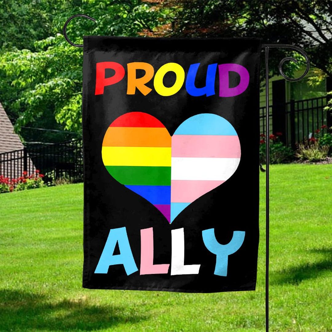 Proud Ally Pride Flag/lgbt Garden Flag/pride Fla/lgbt Flag/proud Ally ...