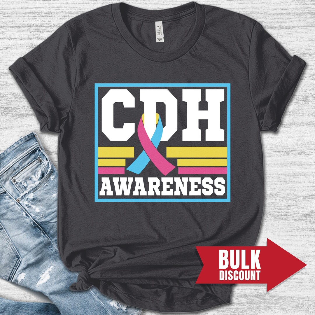 CDH Awareness Shirt/cdh Awareness Tee/congenital Diaphragmatic Hernia ...
