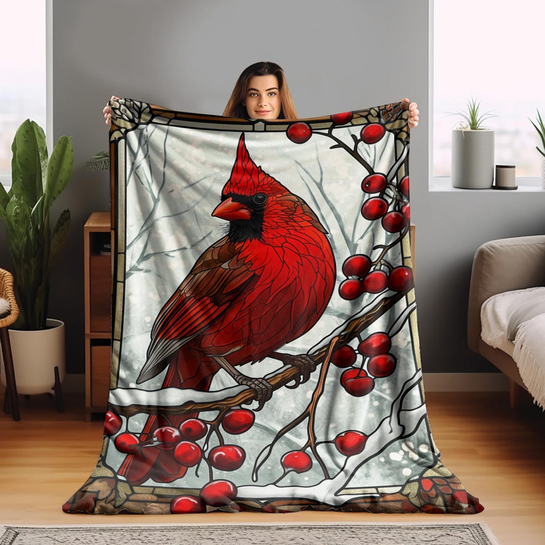 Heavenly Serenity Red Cardinal Blanket, Gift for Mom UMZ220 - Etsy